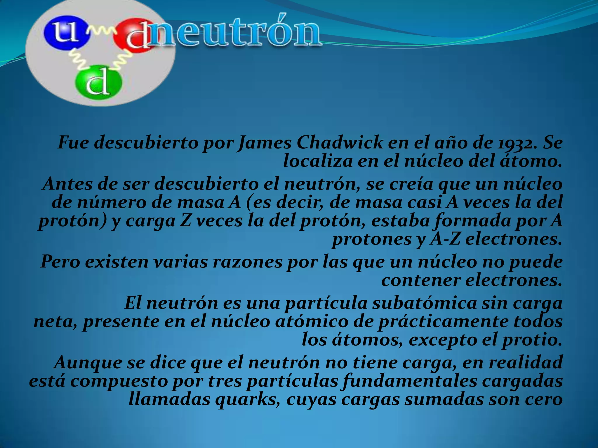 Química 1 Primer Parcial Particulas Subatómicas | PPSX
