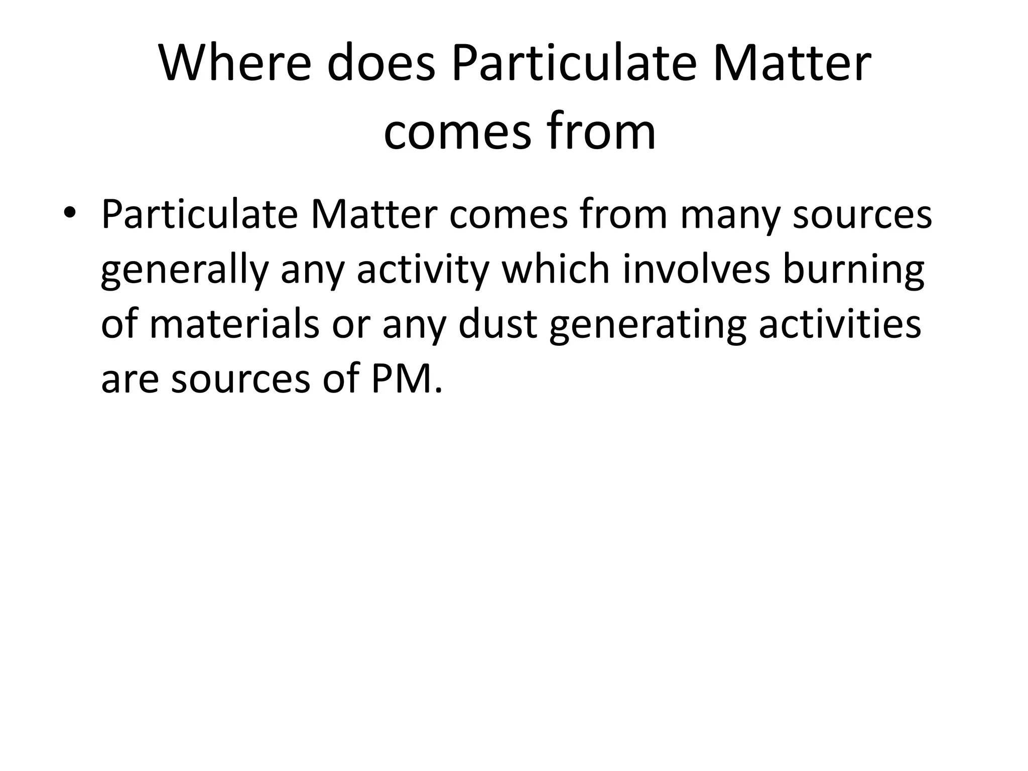 Particulate matter | PPTX
