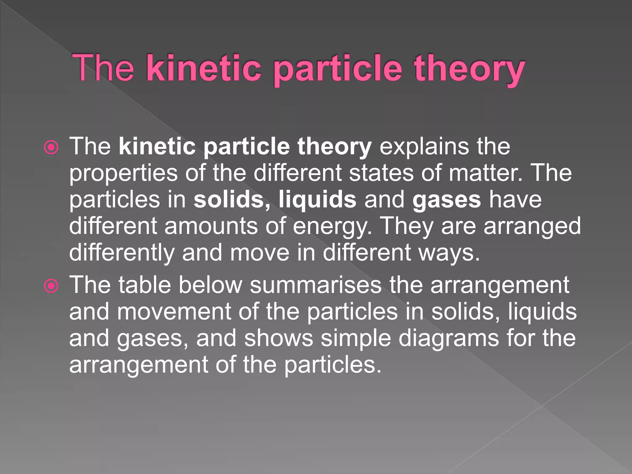 Particulate nature of matter | PPTX | Chemistry | Science