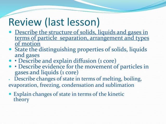 Particulate nature of matter -diffusion & heating curves | PPTX ...