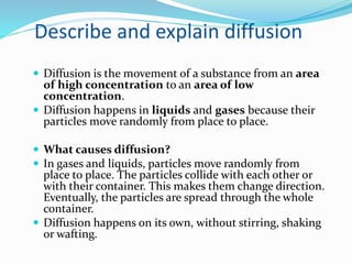 Particulate nature of matter -diffusion & heating curves | PPTX