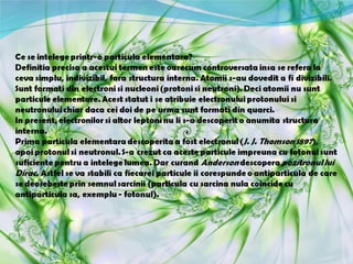 Particule Elementare | PPT