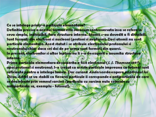 Particule Elementare | PPT
