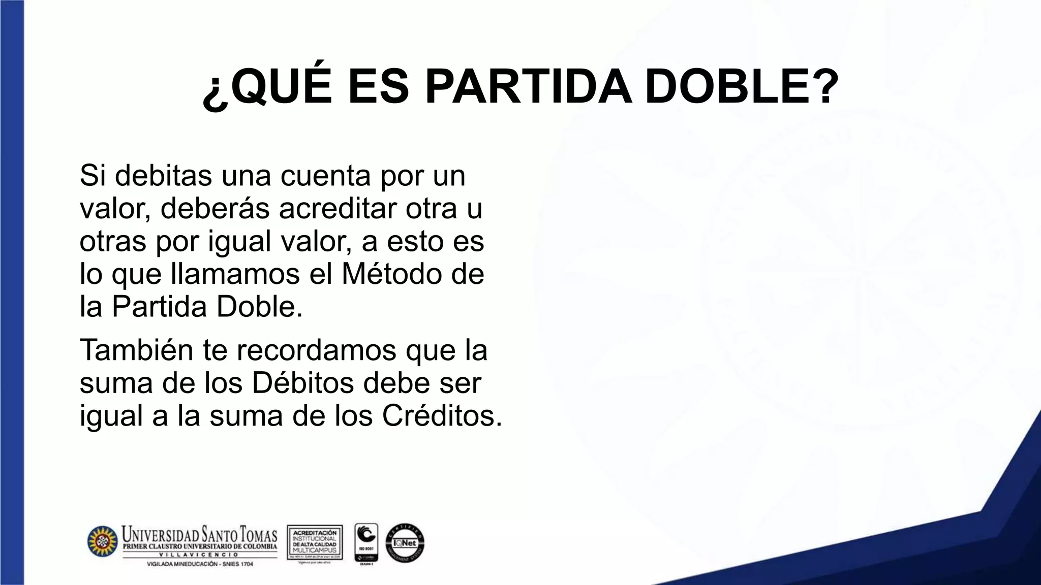 Partida doble y ecuacion patrimonial | PPTX