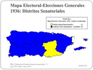 Partido popular democratico origen | PPTX