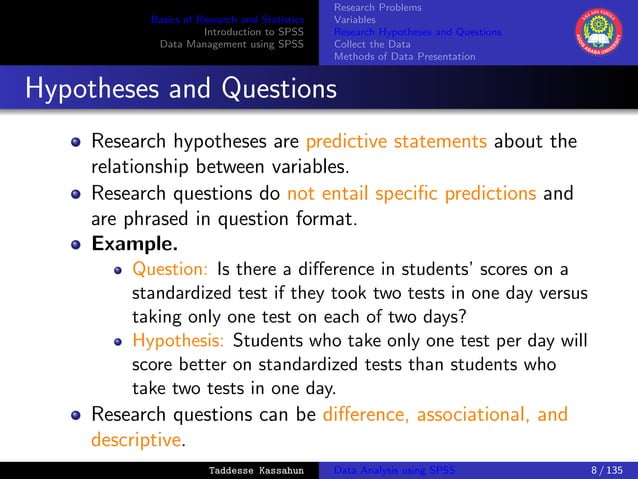 Data Analysis using SPSS: Part 1 | PDF
