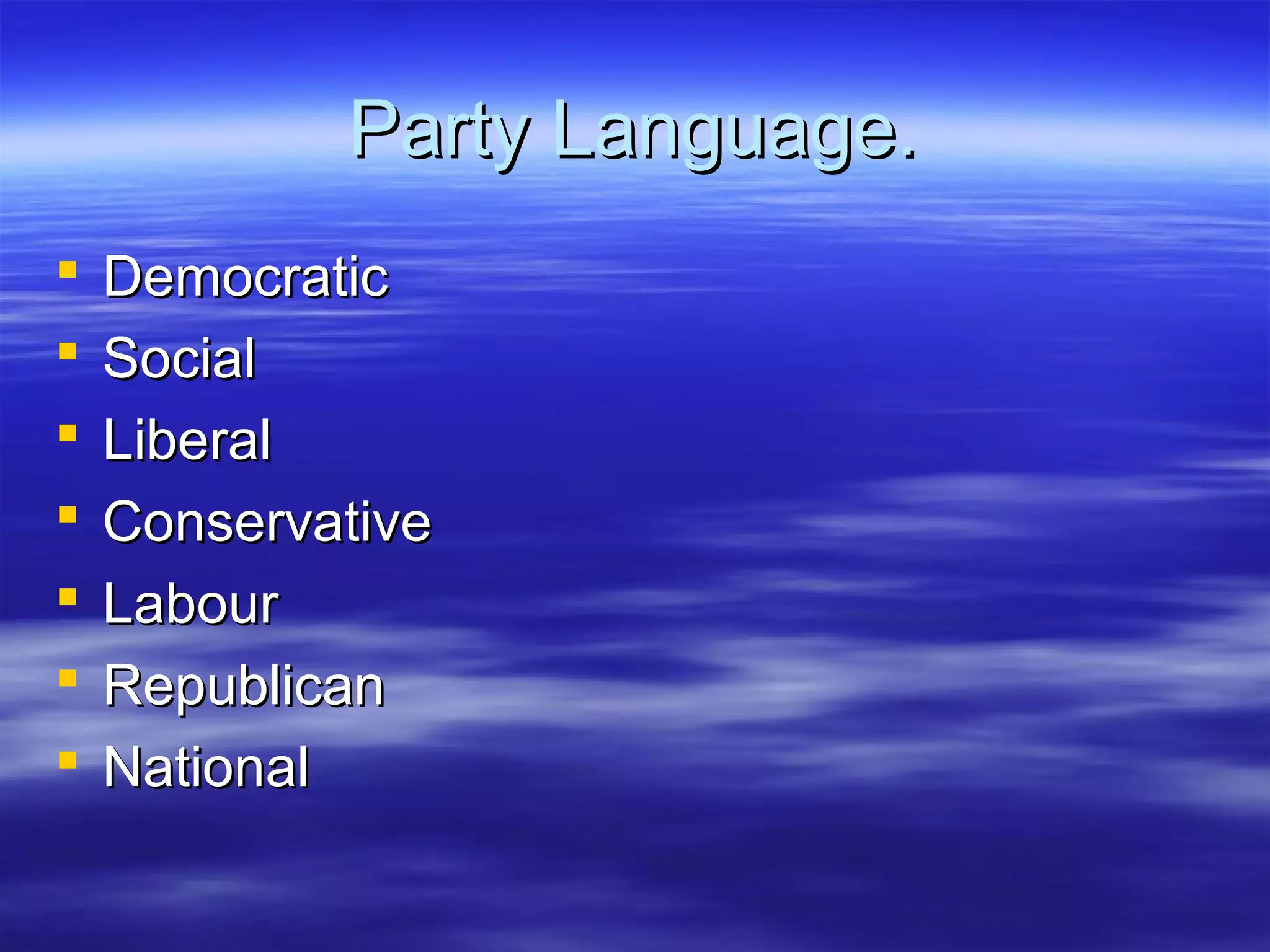 Introduction to Political Parties | PPT