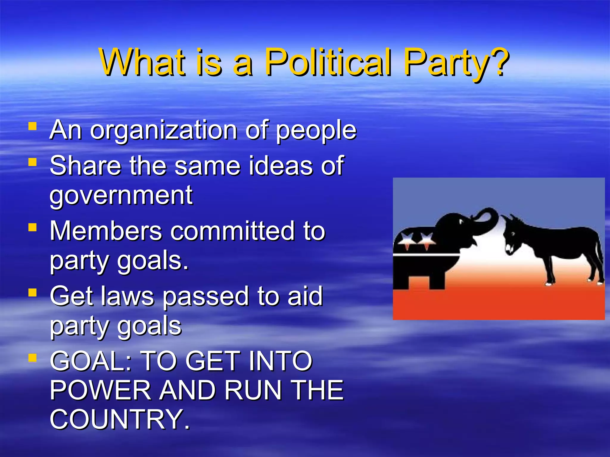 Introduction to Political Parties | PPT