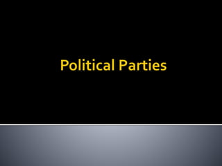 Political Parties, Party Systems, and Interest Groups | PPTX