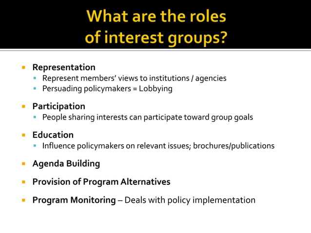 Political Parties, Party Systems, and Interest Groups | PPTX ...