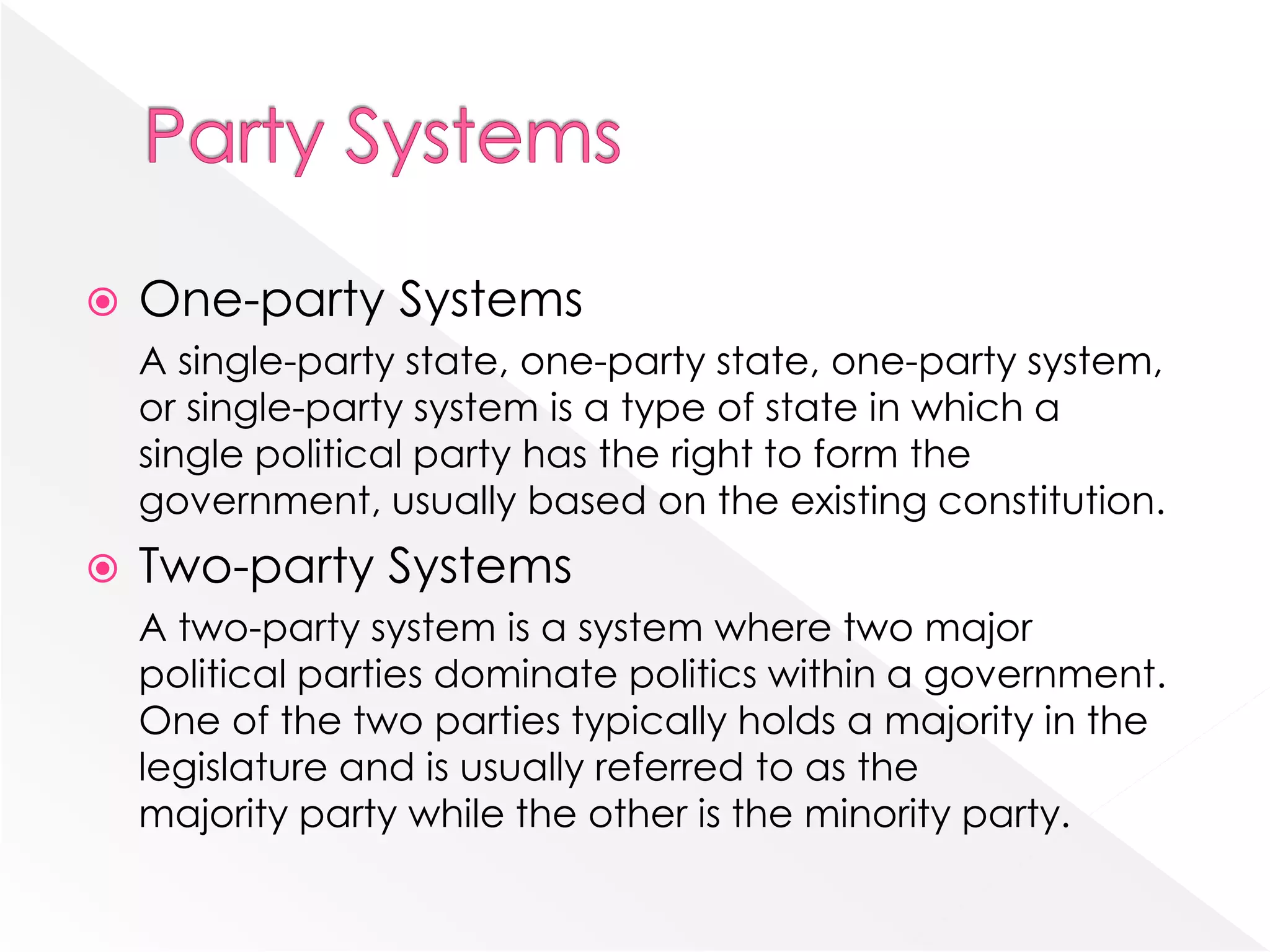 Parties and party system | PPTX