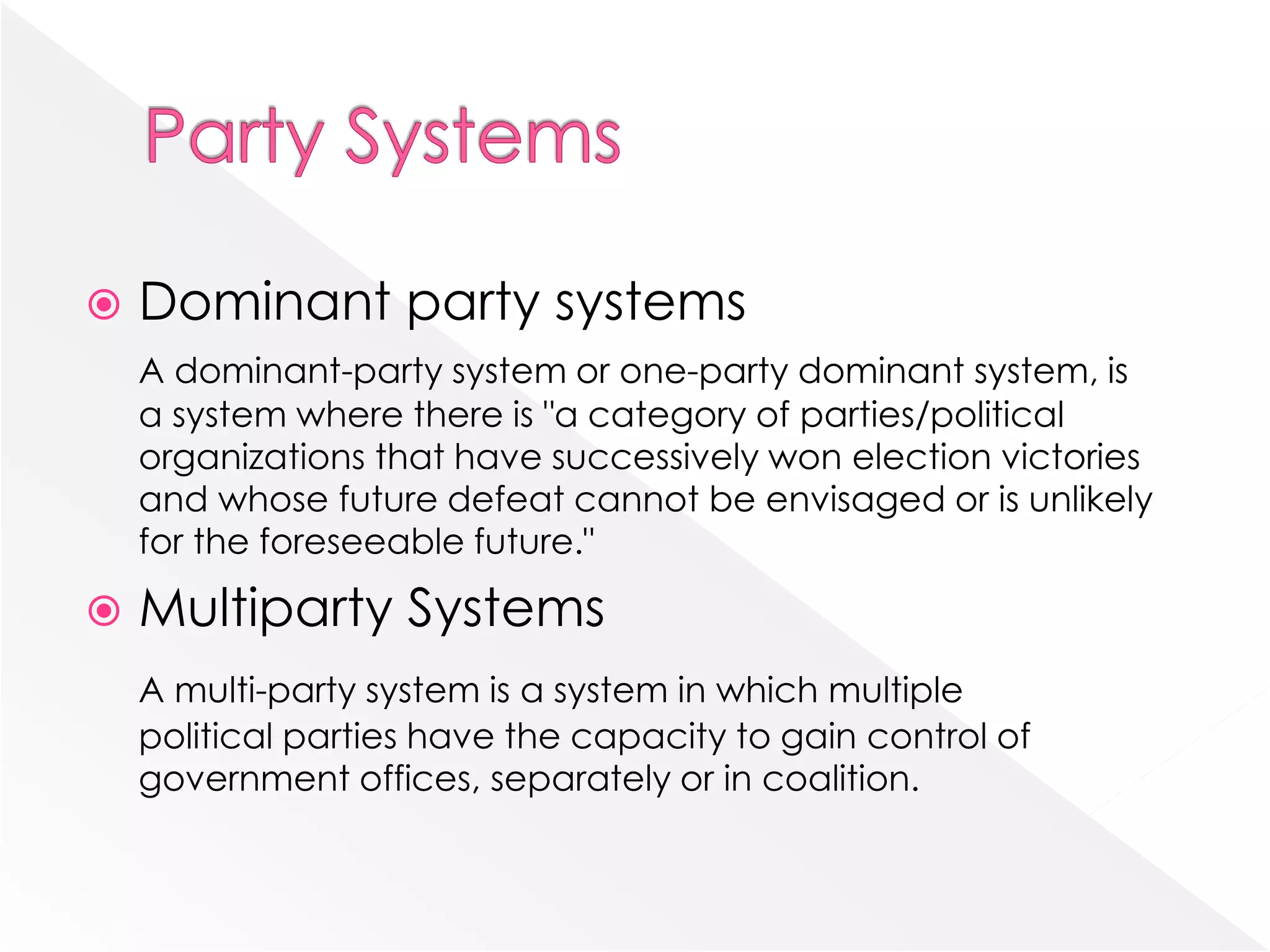 Parties and party system | PPTX