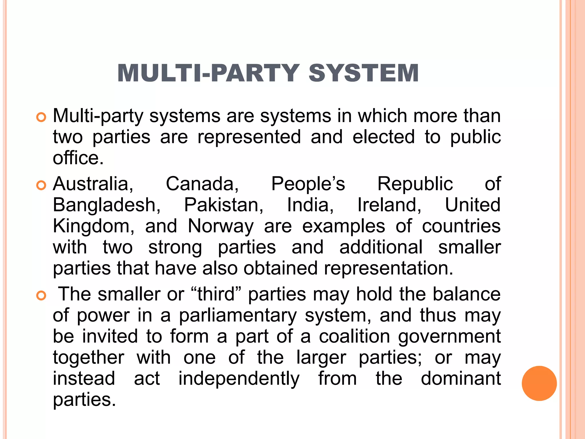 PARTIES AND THE PARTY SYSTEM IN INDIA | PPTX | Civic affairs | Politics