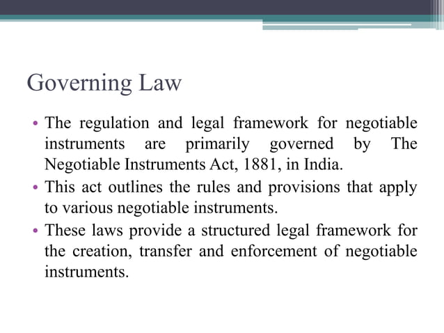 Parties to Negotiable Instruments Business Law | PPT