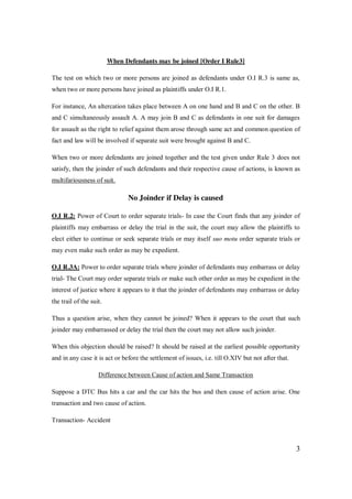 Parties to suit joinder non joinder | PDF