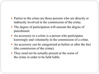 Parties to the crime | PPTX