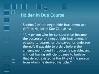 Parties to the negotiable instruments | PPSX