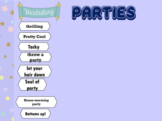 Parties vocabulary | PPT