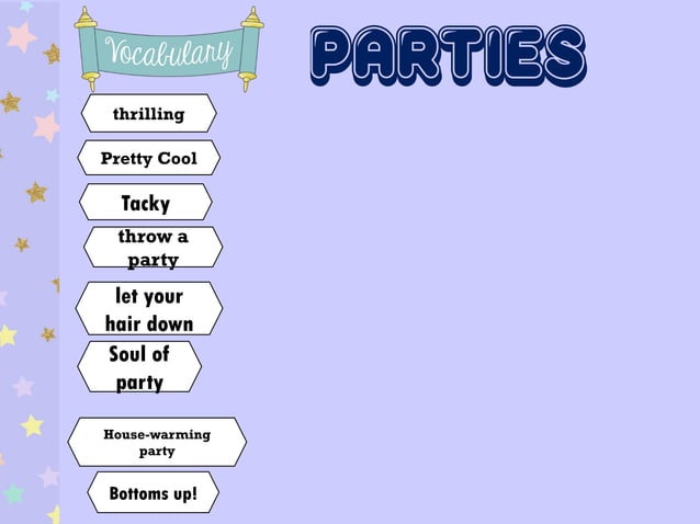 Parties vocabulary | PPT