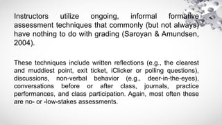 THE TYPES OF ASSESSMENT AND THEIR PURPOSES | PPTX