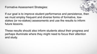 THE TYPES OF ASSESSMENT AND THEIR PURPOSES | PPTX
