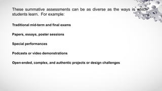 THE TYPES OF ASSESSMENT AND THEIR PURPOSES | PPTX