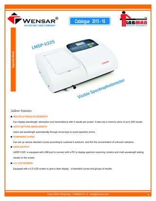 Part ii scientific instruments catalogue 2015-16 | PDF