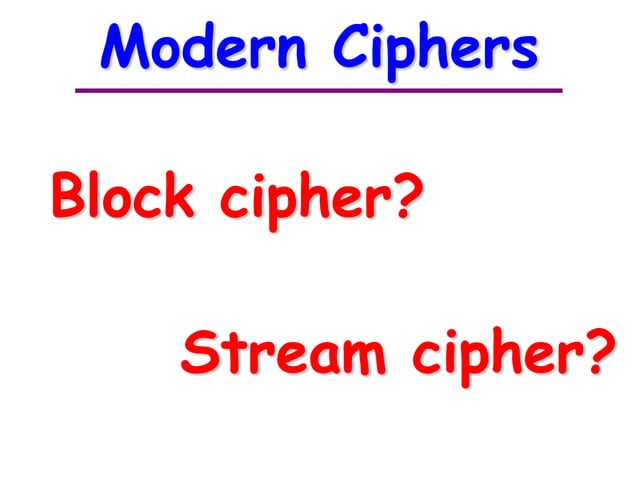 Modern block cipher | PDF