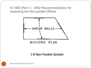 Part II Earthquake Resistant Design of Structures Review of IS 1893 ...