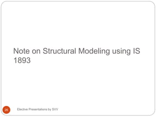 Part II Earthquake Resistant Design of Structures Review of IS 1893 ...