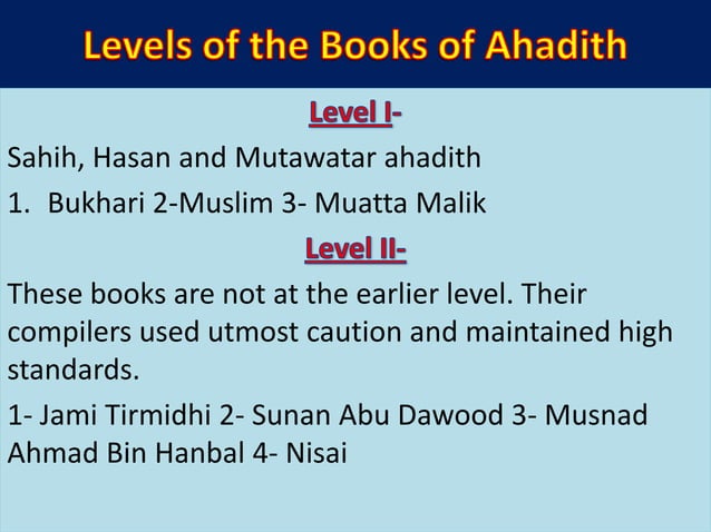 Knowledge of Hadith | PPTX | Islam | Religion & Spirituality