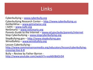 Part III: Cyberbullying | PDF | Internet Safety | Parenting