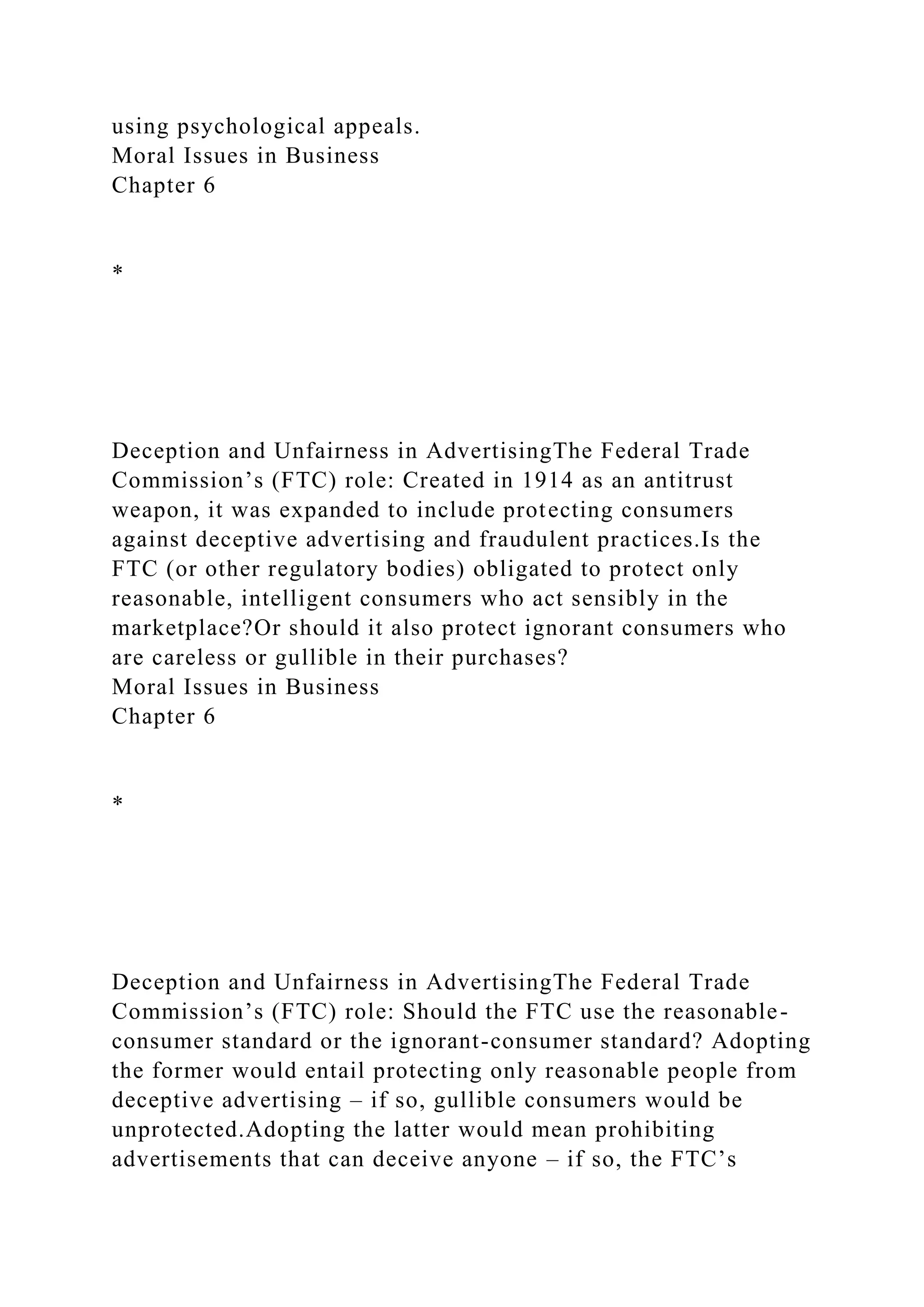 Part III Business and SocietyChapter 6 Consumers.docx