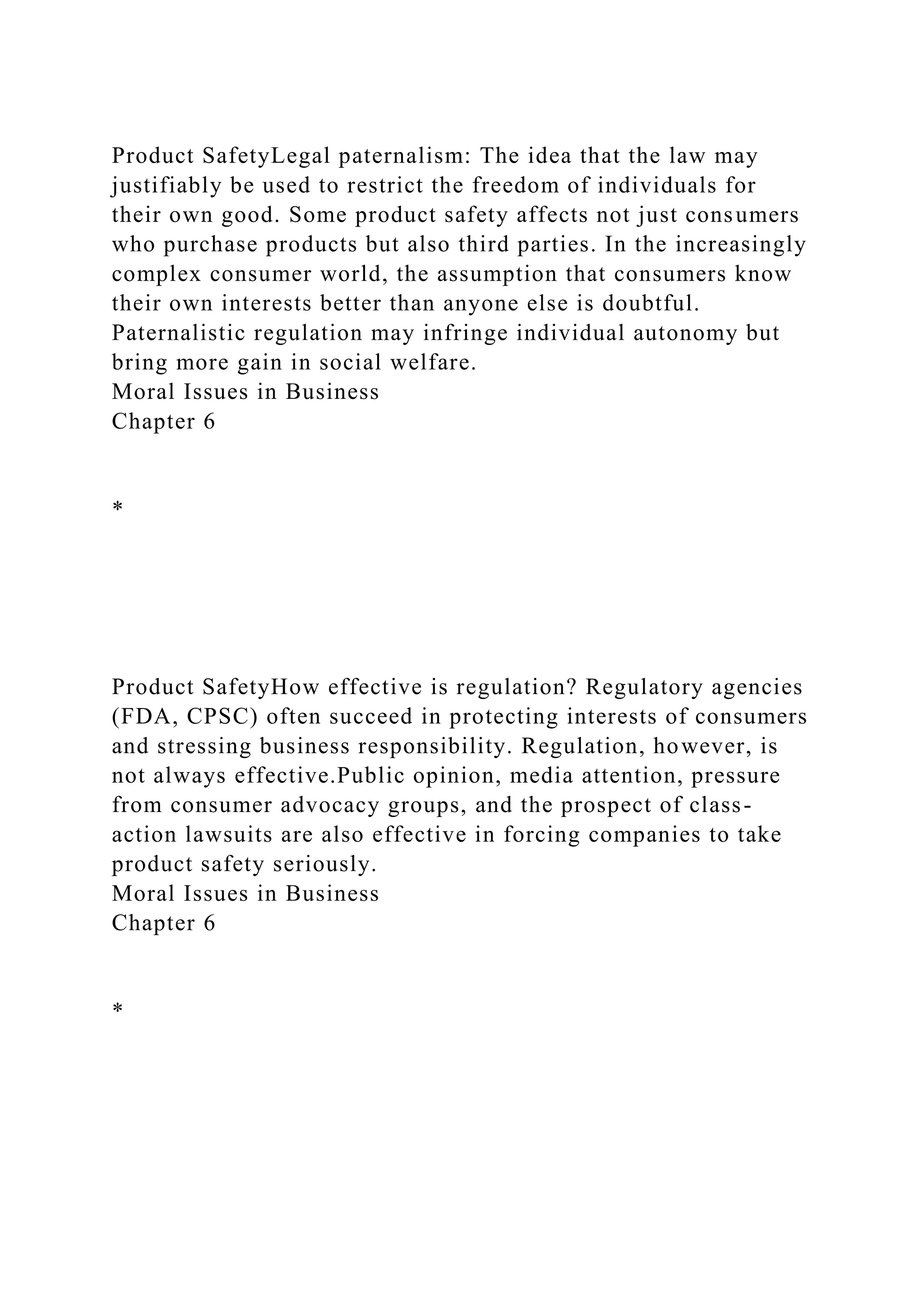 Part III Business and SocietyChapter 6 Consumers.docx