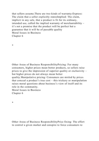 Part III Business and SocietyChapter 6 Consumers.docx