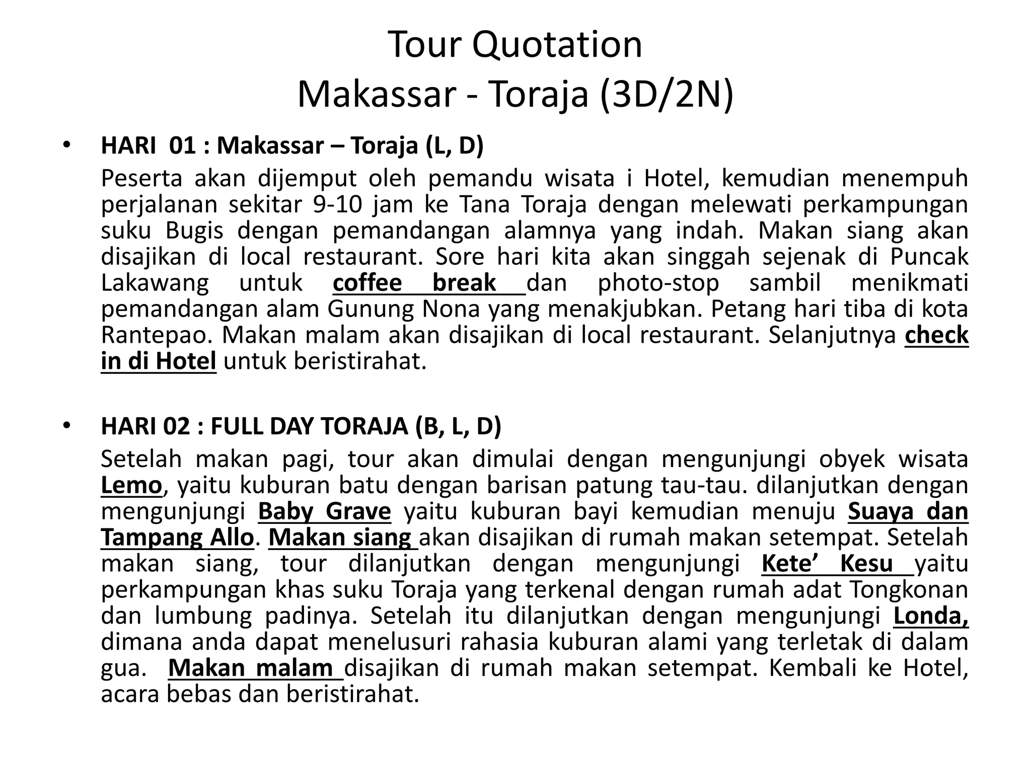 Part III, menyusun dan menjual paket wisata | PPTX