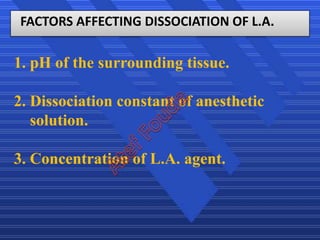 Part [2] local anesthesia for dental students | PPSX