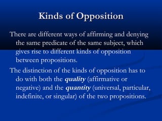 Square Of Opposition Made Simple