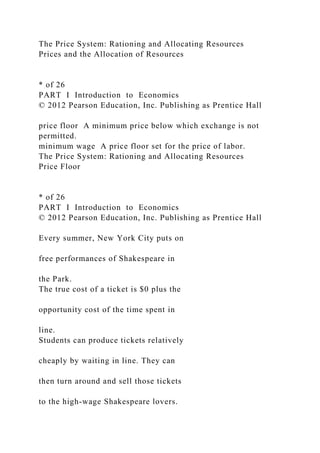 PART I Introduction to Economics© 2012 Pearson Educati.docx