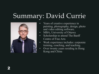 Portfolio (part ll), David Currie | PDF