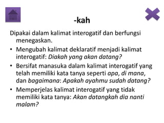 Partikel Kata Bahasa Indonesia | PPTX