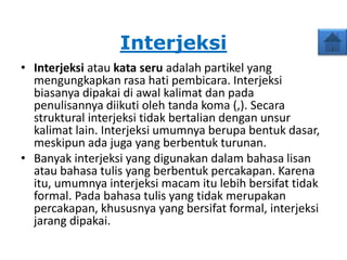 Partikel Kata Bahasa Indonesia | PPTX