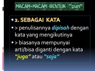 BENTUK "pun" | PPTX