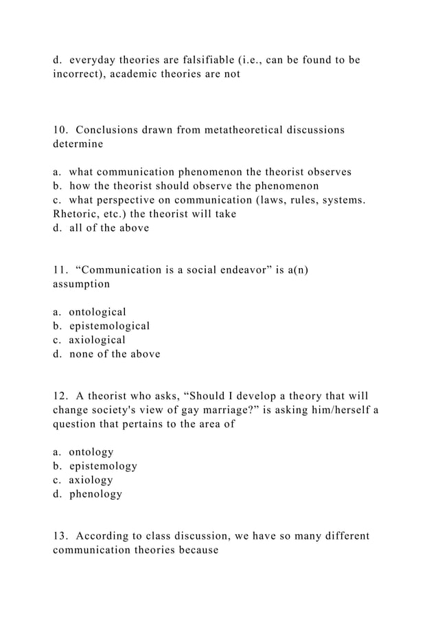 Part I Multiple Choice (worth 1 point each)Directions Be.docx