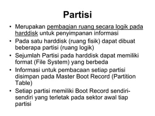 Partisi Hardisk | PPT