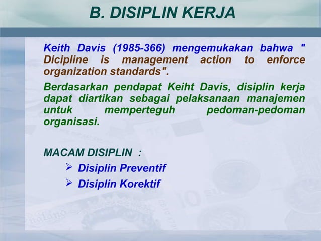 Partisipasi kerja & disiplin kerja | PPT
