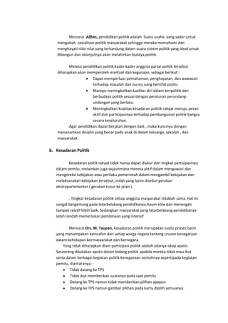 Partisipasi politik | DOCX
