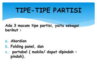 Partisi ruang | PPTX