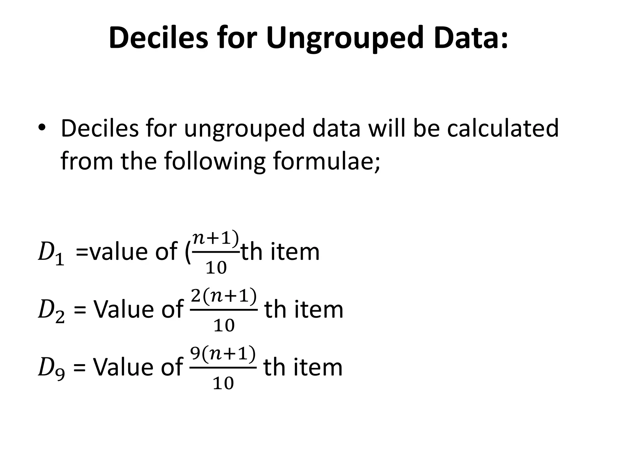 QUARTILES, DECILES AND PERCENTILES | PPTX