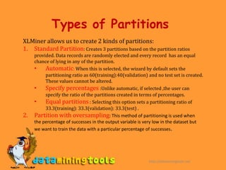 XL-MINER:Partition | PPTX